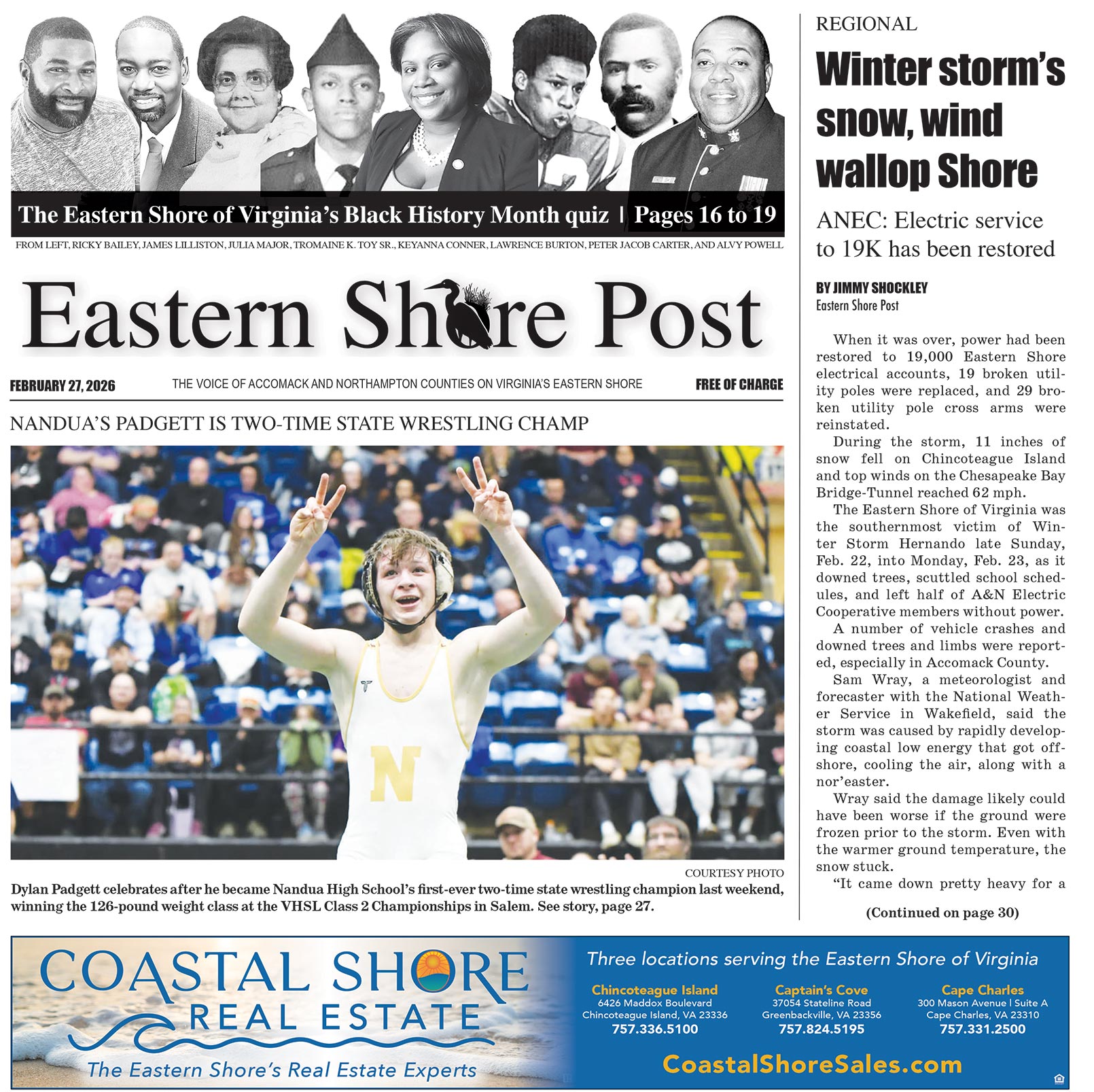 Eastern Shore Post | February 27, 2026 - Eastern Shore Post