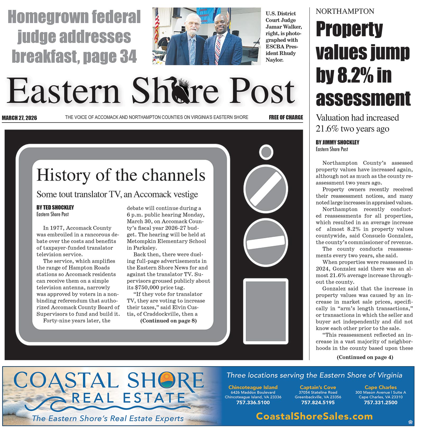 Eastern Shore Post | March 27, 2026 - Eastern Shore Post