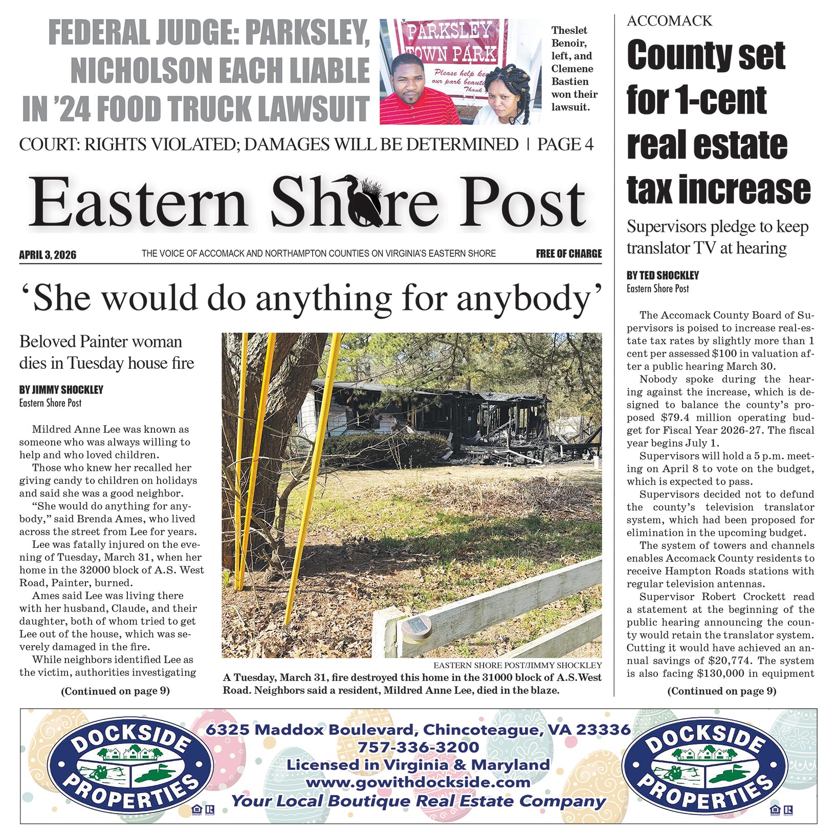 Eastern Shore Post | April 3, 2026 - Eastern Shore Post